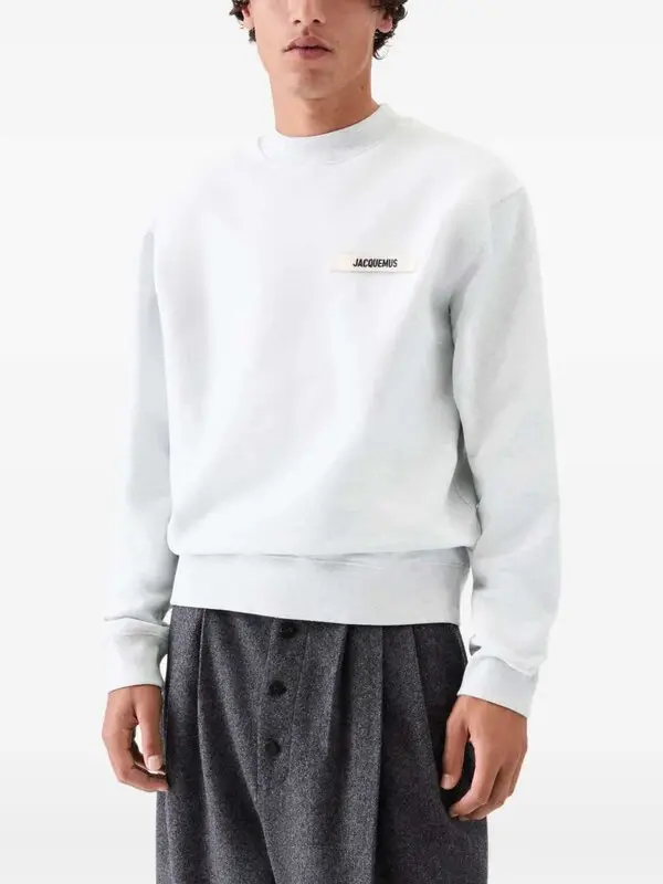Jacquemus Crewneck Sweatshirt With Logo And Patch