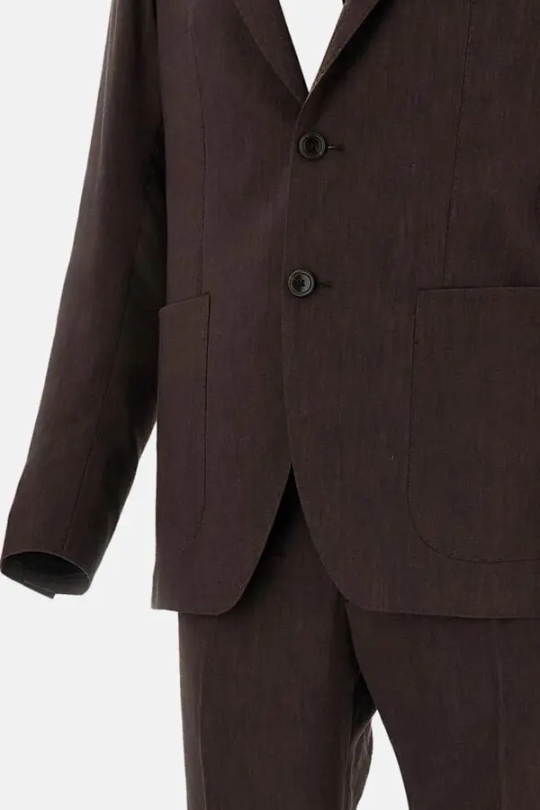 Tagliatore Montecarlo Linen Blended Suit - Multicolor