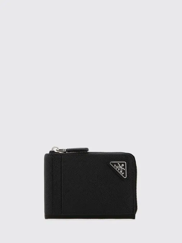 Prada Saffiano Leather Wallet - Black
