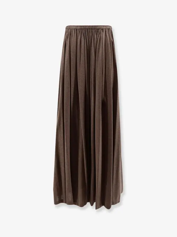 Max Mara Pleated Jersey Skirt - Multicolor