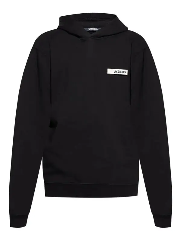 Jacquemus Cotton Hoodie - Black