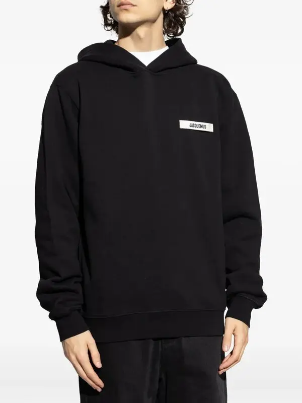 Jacquemus Cotton Hoodie - Black