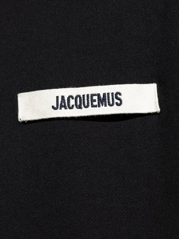 Jacquemus Cotton Hoodie - Black