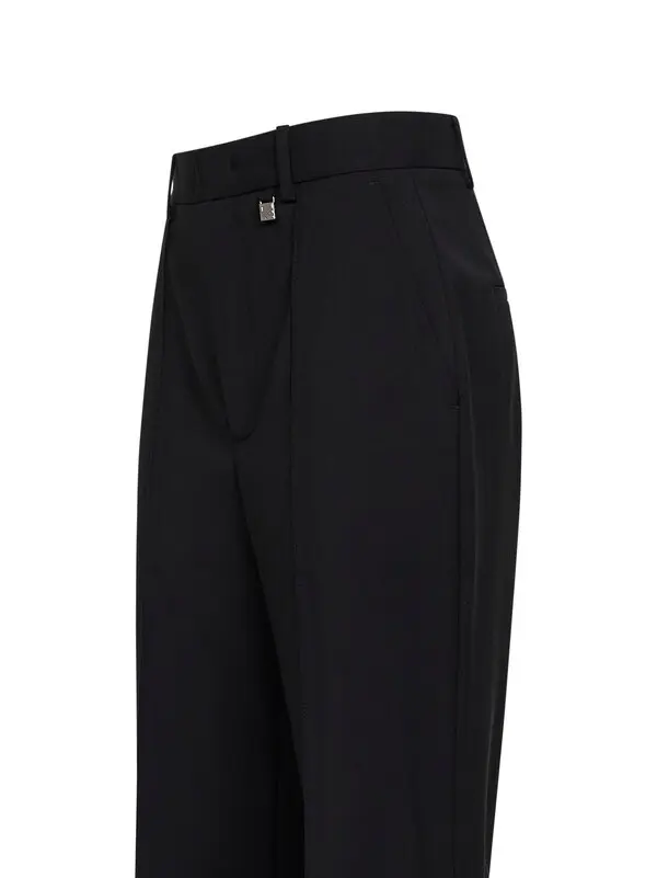 Giuseppe Di Morabito Black Virgin Wool Flared Trousers