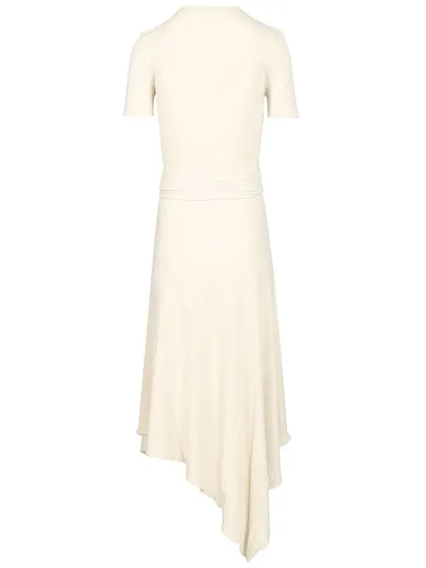 Alaïa Jersey Dress With Belt - White