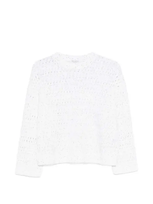 Brunello Cucinelli Crewneck Sweater - White