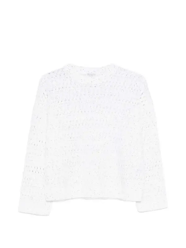 Brunello Cucinelli Crewneck Sweater - White