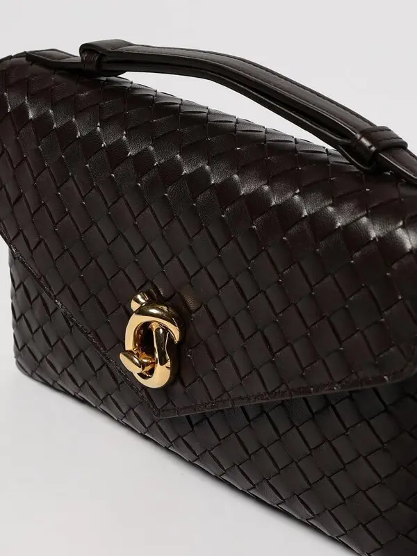 Bottega Veneta Knot Lock Woven Leather Bag