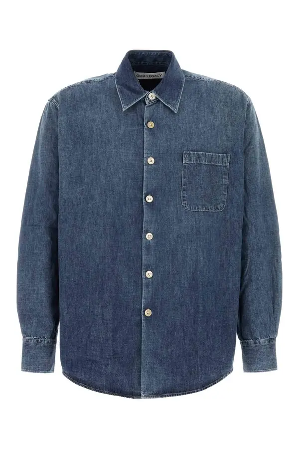 Our Legacy Denim Oversize Shirt - Blue