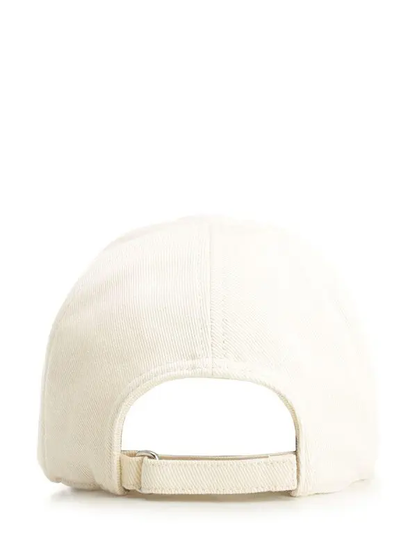 Miu Miu Cotton Baseball Cap - Cream