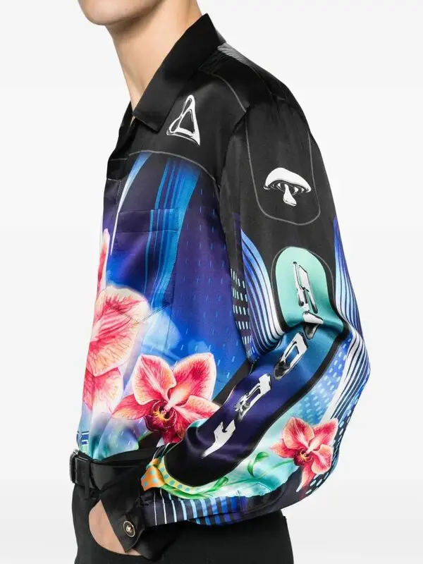 Casablanca Orchid Racer Shirt