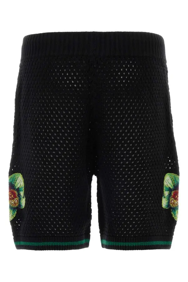 Casablanca Crochet Bermuda Shorts