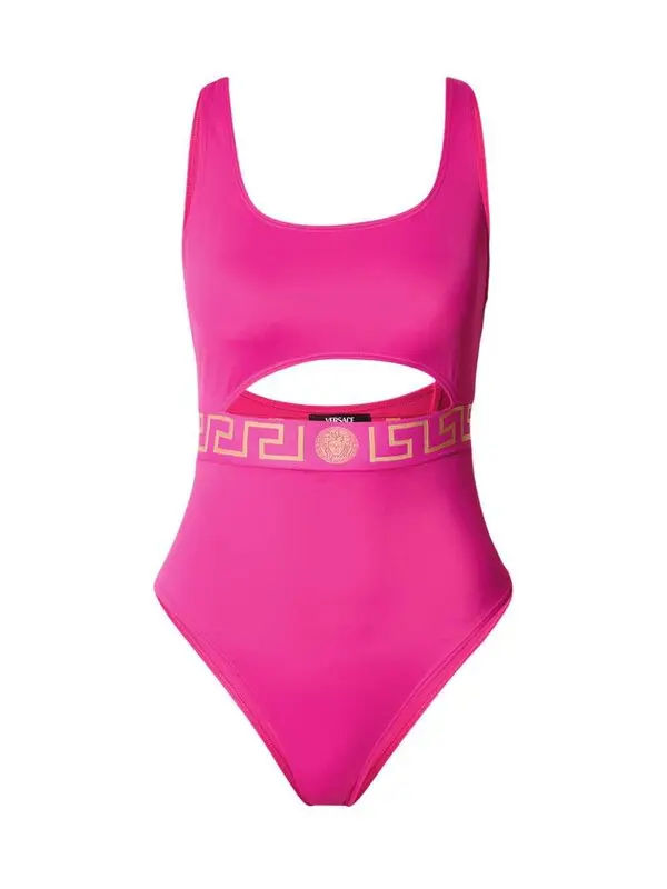 Versace One-piece Swimsuit With Greca Border
