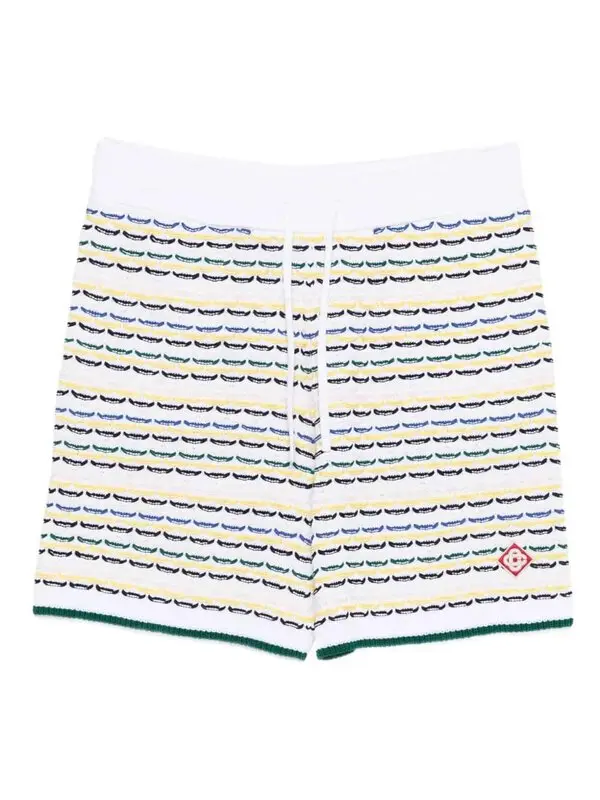 Casablanca Graphic Patterned Cotton Shorts - Multicolor