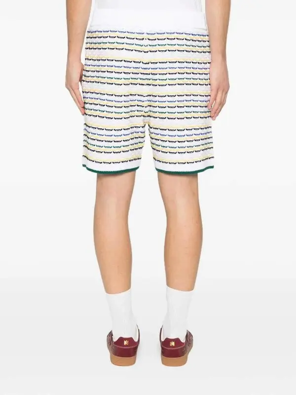 Casablanca Graphic Patterned Cotton Shorts - Multicolor