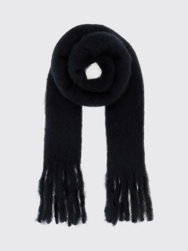 Loewe Wool Blend Scarf - Black