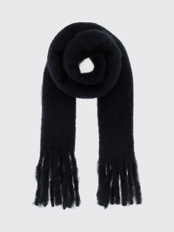 Loewe Wool Blend Scarf - Black