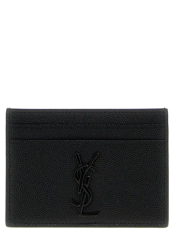 Saint Laurent Monogramme' Cardholder - Black