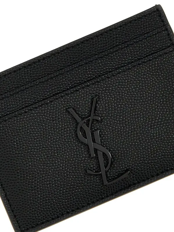 Saint Laurent Monogramme' Cardholder - Black
