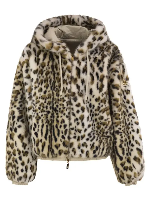 Moose Knuckles Eaton Bunny Gold Reversible Hooded Jacket - Cream