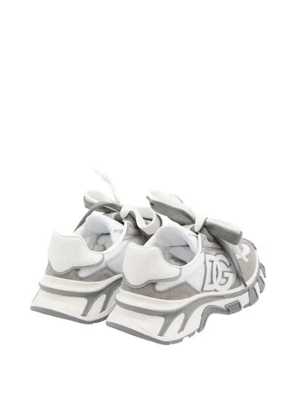 Dolce & Gabbana Nylon And Calfskin Sneakers With Dg Patch