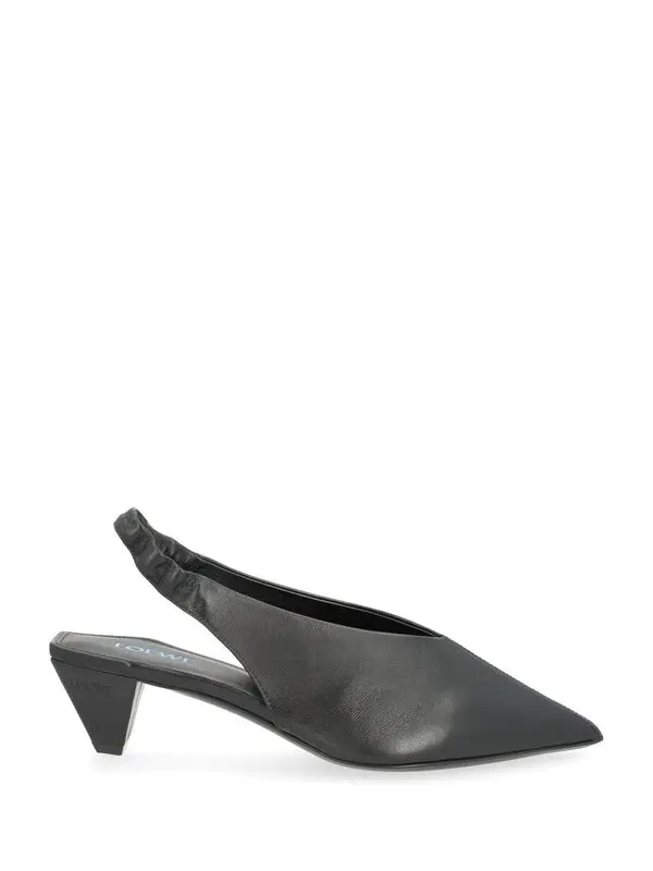 Loewe Origami Cubic Lambskin Slingback - Black