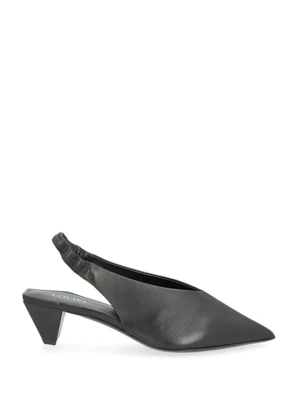 Loewe Origami Cubic Lambskin Slingback - Black