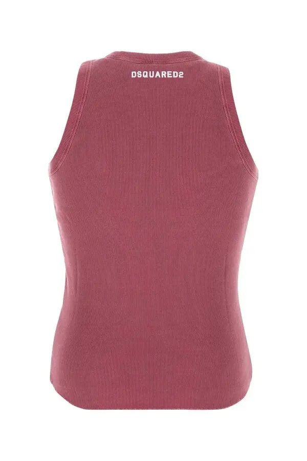 Dsquared2 Dark Cotton Tank Top