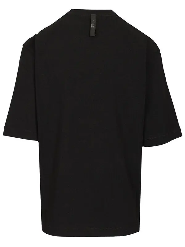 Jacquemus T-shirt With Script Logo - Black