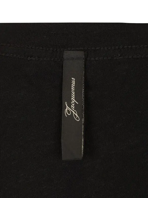 Jacquemus T-shirt With Script Logo - Black