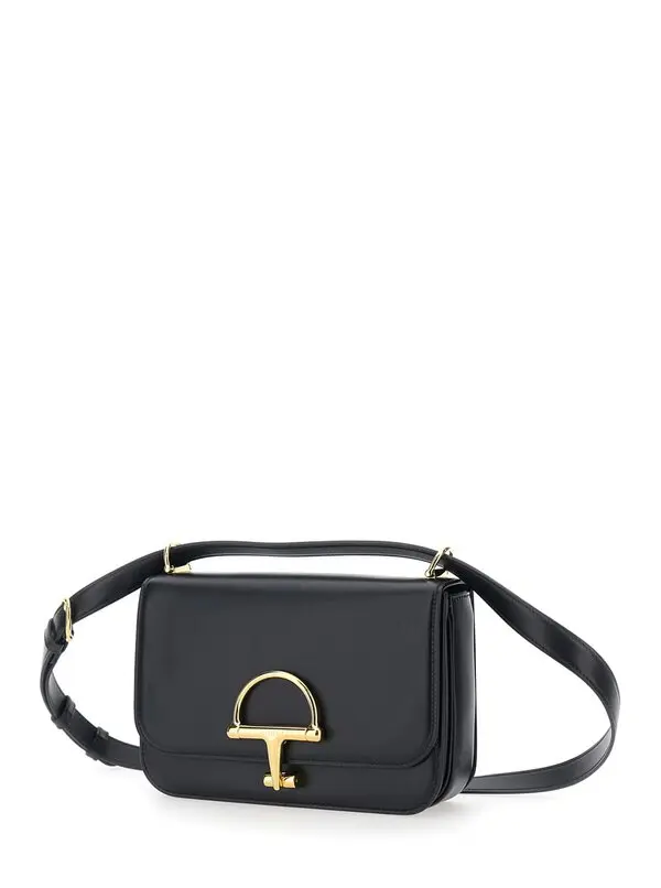 Gucci Leather Shoulder Bag - Black