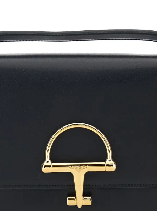 Gucci Leather Shoulder Bag - Black