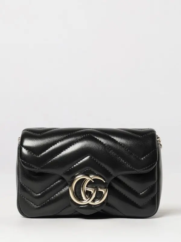 Gucci Gg Marmont Matelasse Nappa Mini Shoulder Bag - Black
