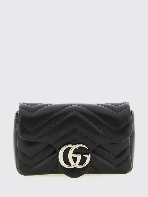 Gucci Gg Marmont Matelasse Nappa Leather Bag - Black