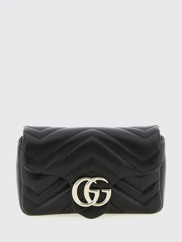 Gucci Gg Marmont Matelassé Nappa Mini Shoulder Bag - Black