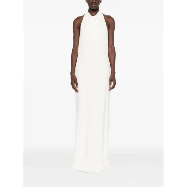 Cult Gaia Halterneck Evening Dress - White