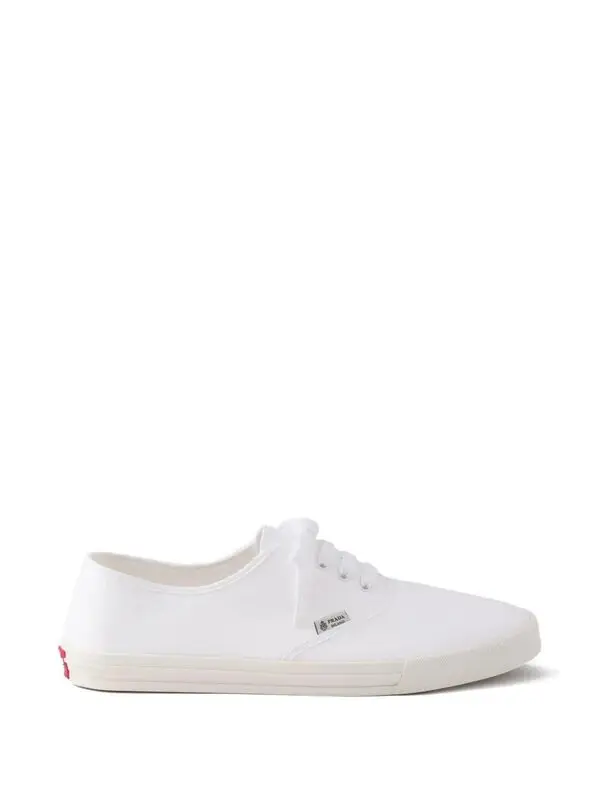 Prada Drill Fabric Sneakers - White