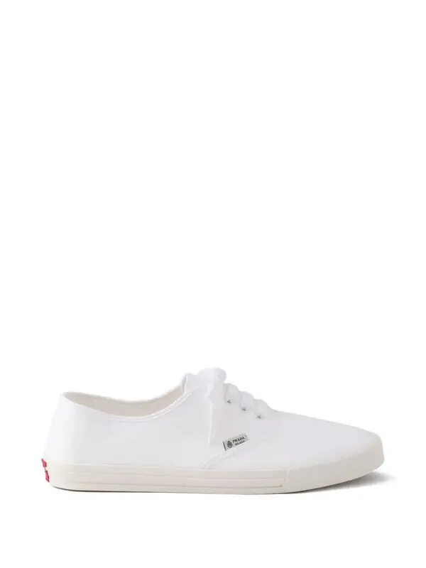 Prada Drill Fabric Sneakers - White