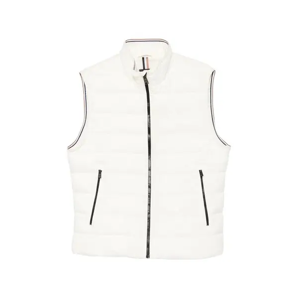 BOSS Quilted Logo Vest - White
