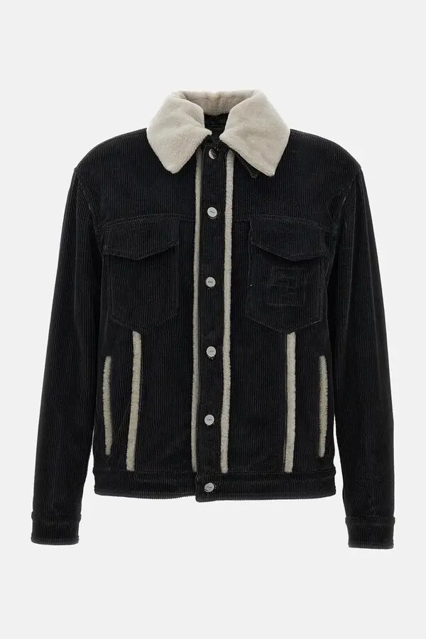 Fendi Corduroy Cotton Jacket - Multicolor