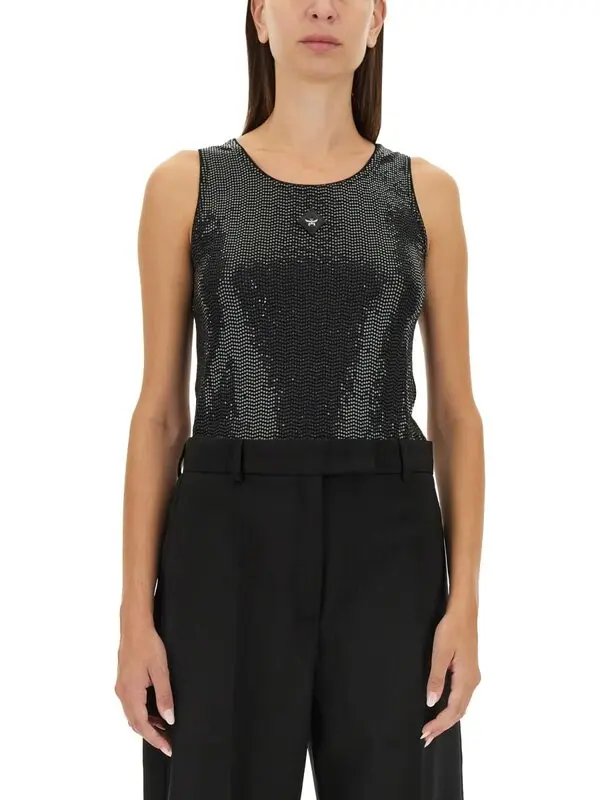 Mcm Metallic Knit Tank Top