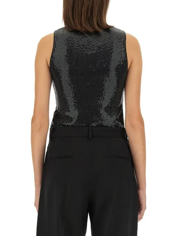 Mcm Metallic Knit Tank Top