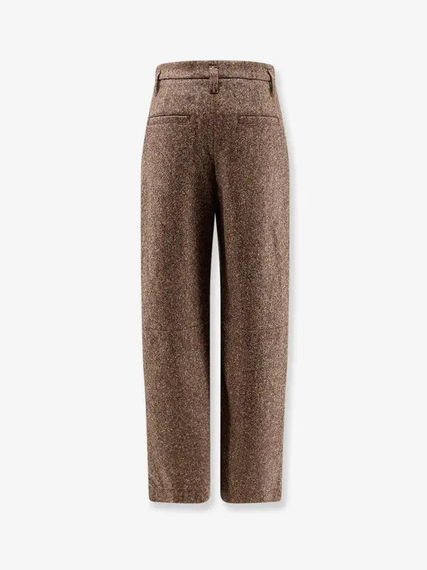 Brunello Cucinelli Wool Blend Trousers - Brown