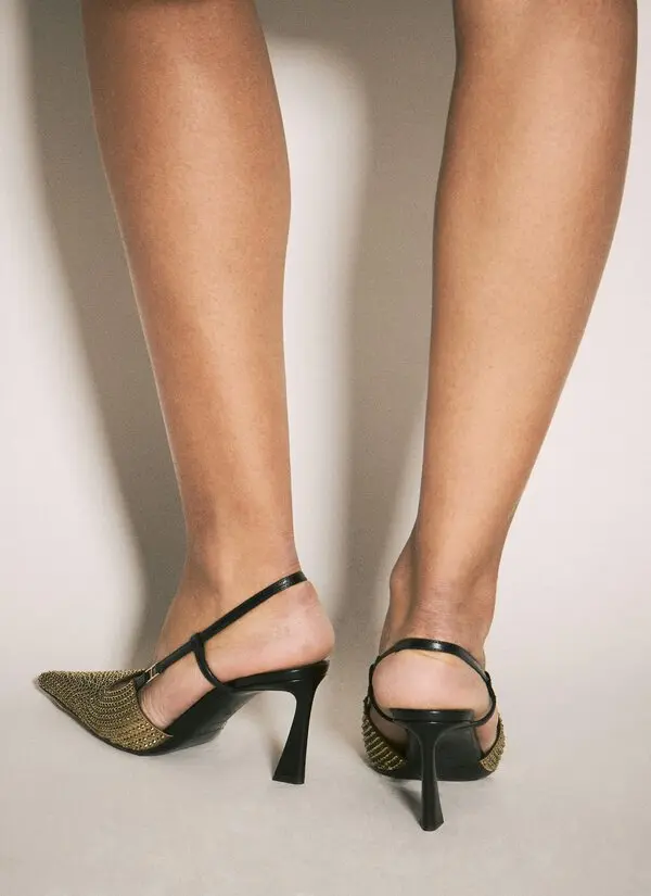 Saint Laurent Crystal-embellished Pumps