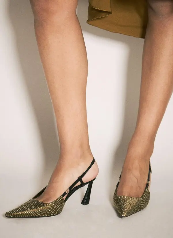 Saint Laurent Crystal-embellished Pumps
