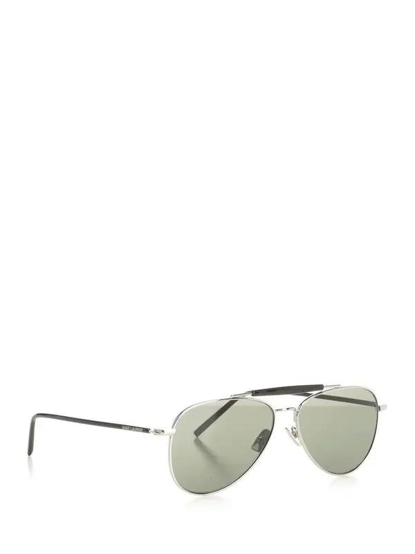 Saint Laurent Aviator Sunglasses - Silver