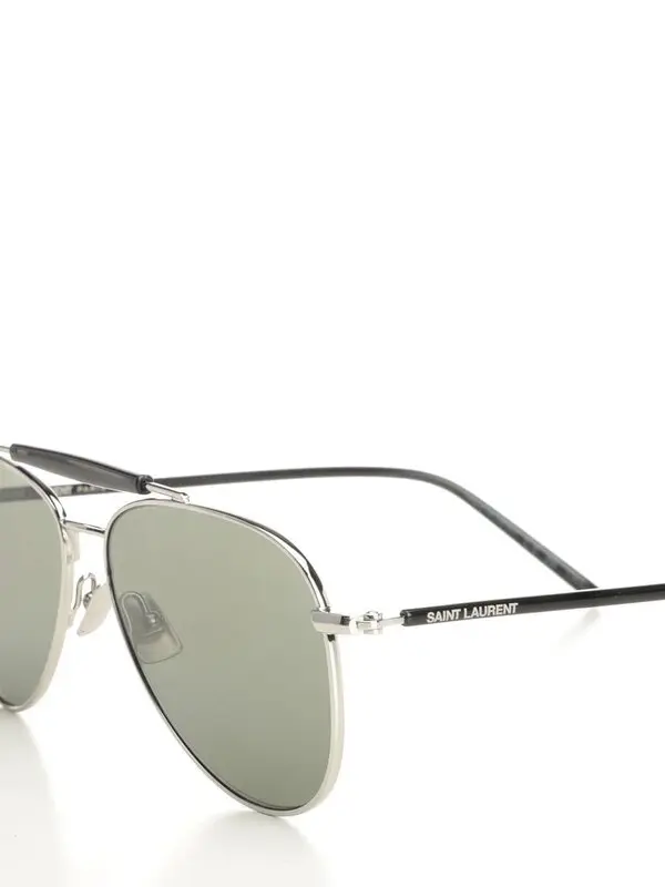 Saint Laurent Aviator Sunglasses - Silver