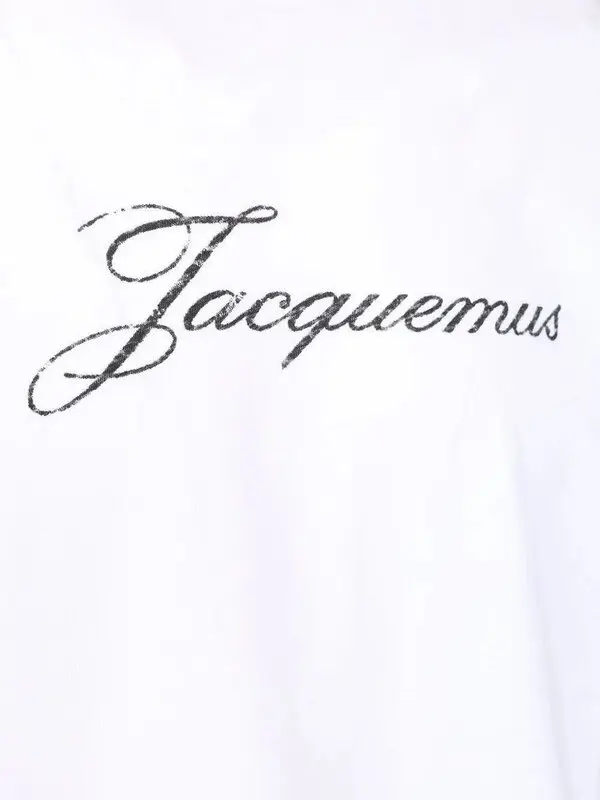 Jacquemus T-shirt With Writing - White