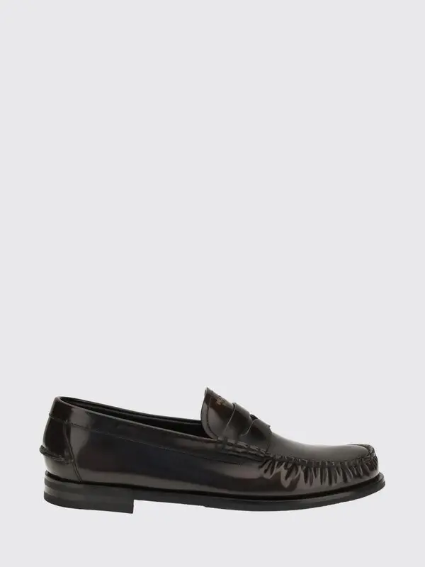 Prada Calf Leather Loafers - Orange