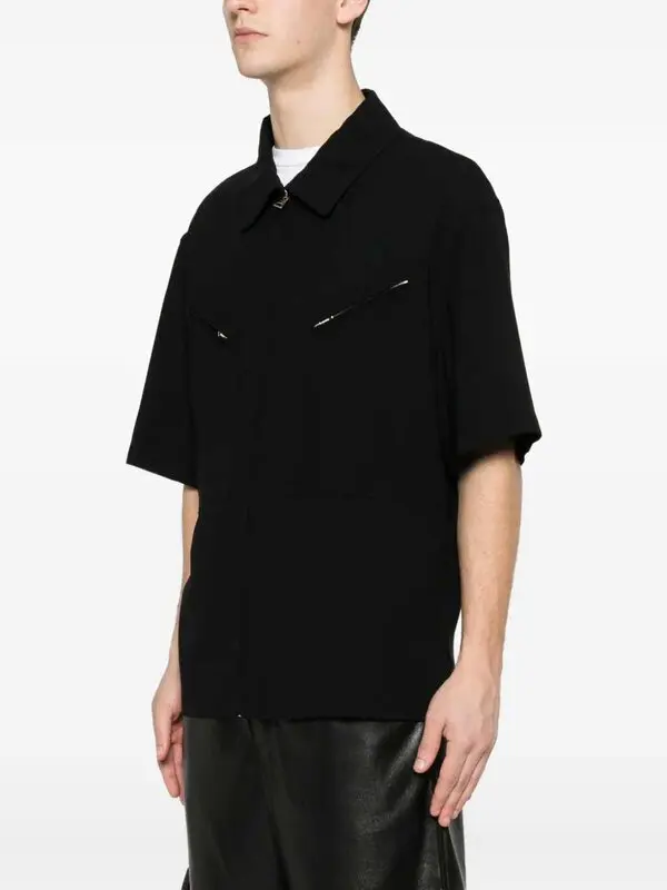 Givenchy Zip-up Wool Shirt Jacket